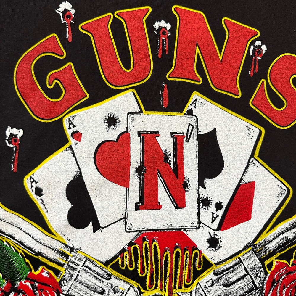 Guns N Roses "Cards And Bulet Holes" All Over Print 1… - Gem